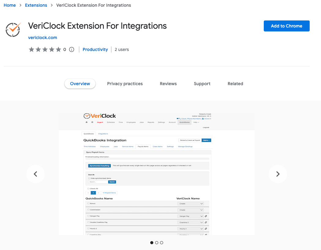 How to Sync Payroll Items from VeriClock to QuickBooks Online (QBO ...