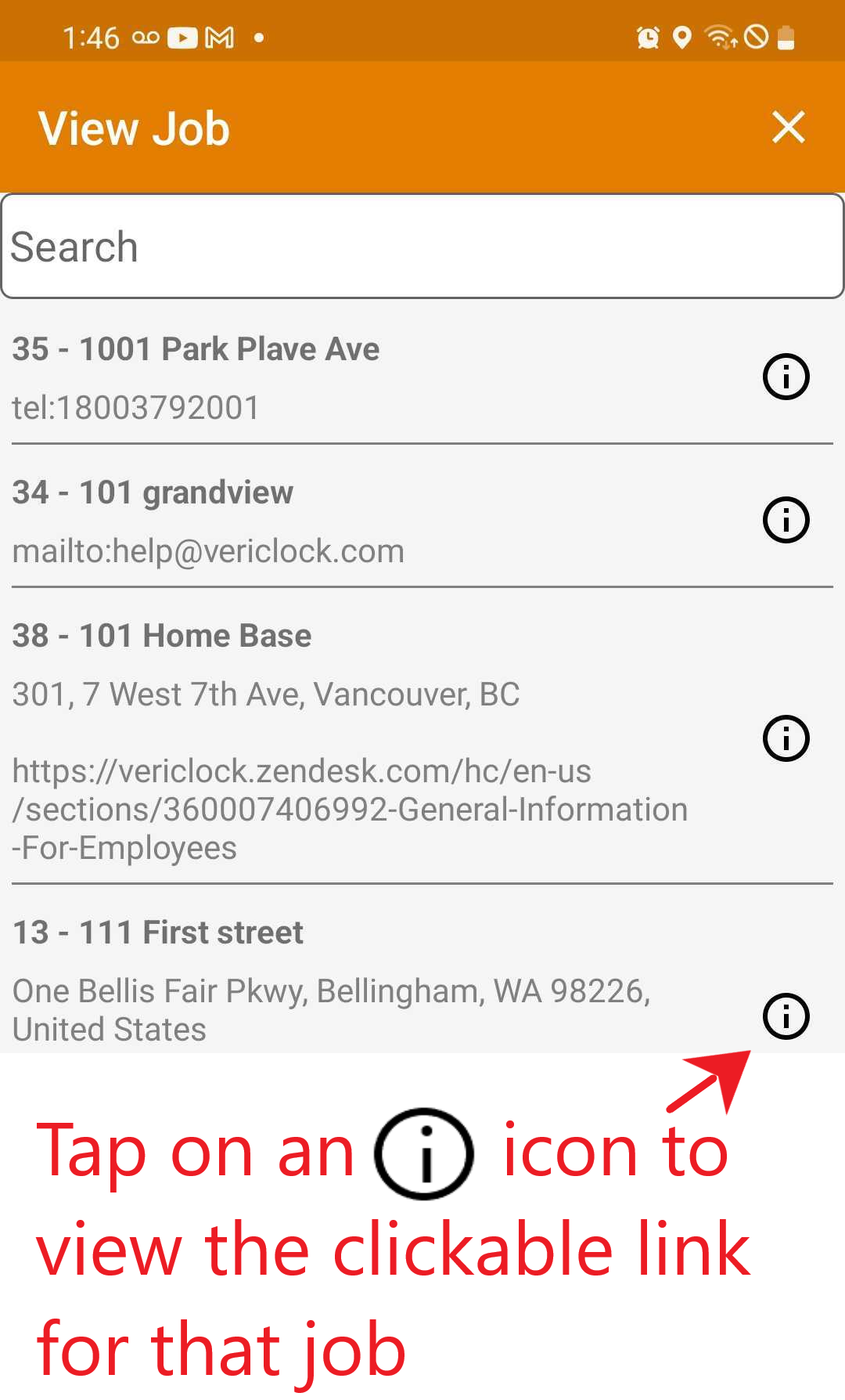 How to Use Clickable Links in the VeriClock App – VeriClock