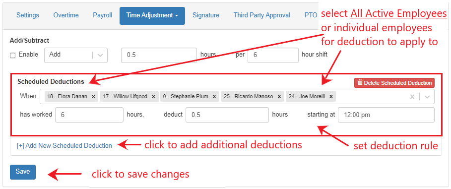 Automatic & Scheduled Deductions – VeriClock