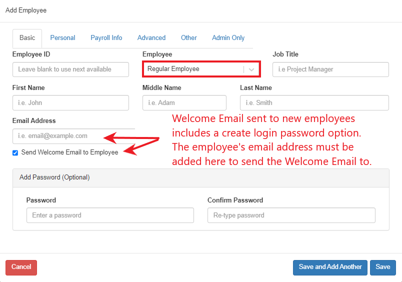 Adding Employees – VeriClock