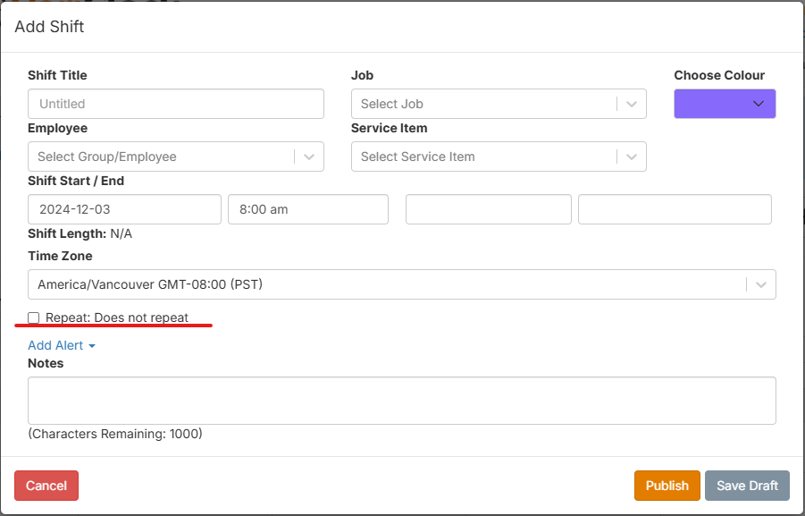 Scheduling - Create Repeat Shifts – VeriClock