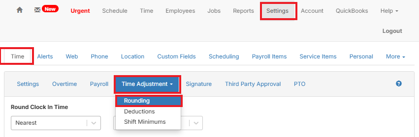 Rounding Clock In and Out Time – VeriClock