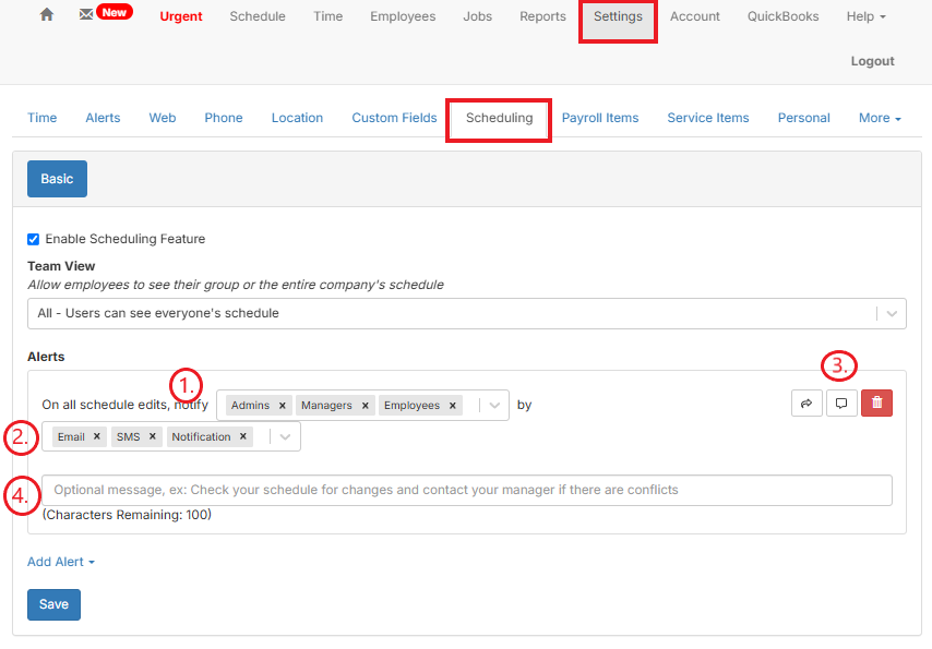 Schedule Notifications - When Shift is Published or Changed – VeriClock