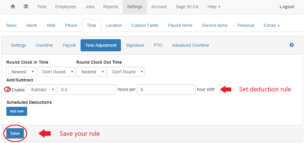 Automatic & Scheduled Deductions – VeriClock