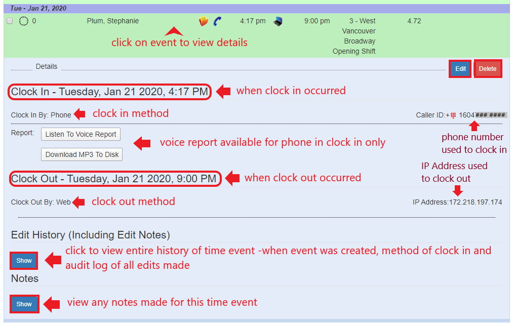 View Clock In & Clock Out Activity – VeriClock