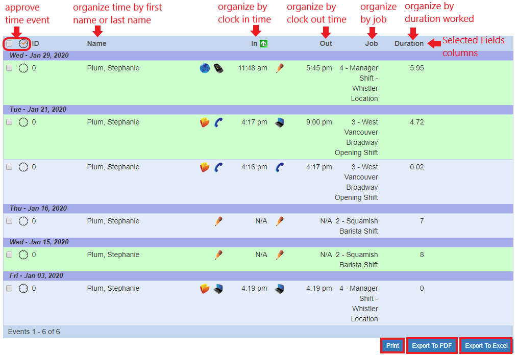 View Clock In & Clock Out Activity – VeriClock