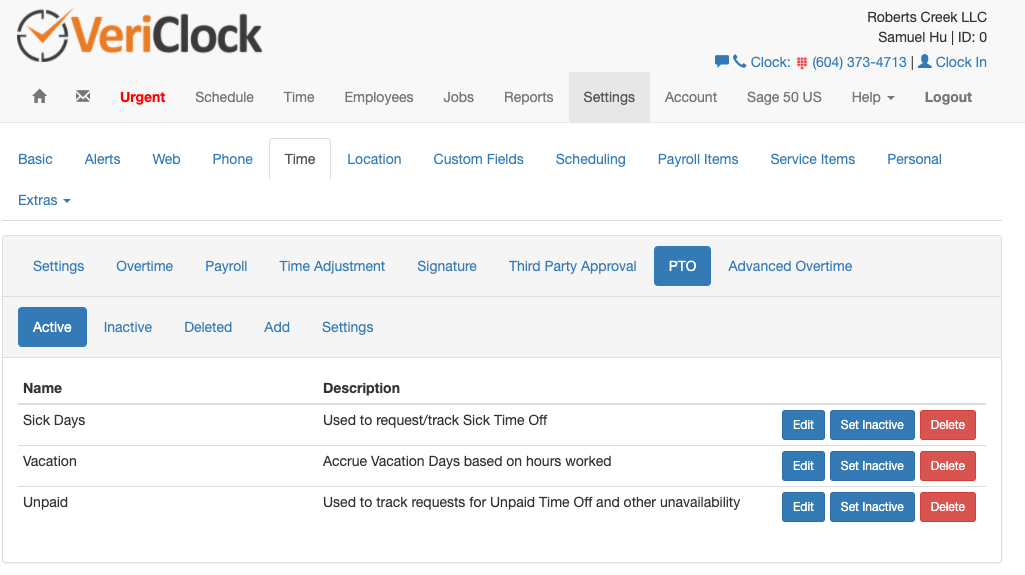 Feature Release - Request, Approve and Track Paid (and unpaid) Time Off – VeriClock
