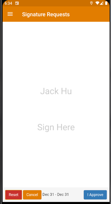Sign Your Timecard From The App – VeriClock