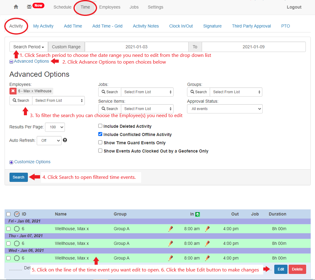 How to Manually Enter and Edit Time – VeriClock