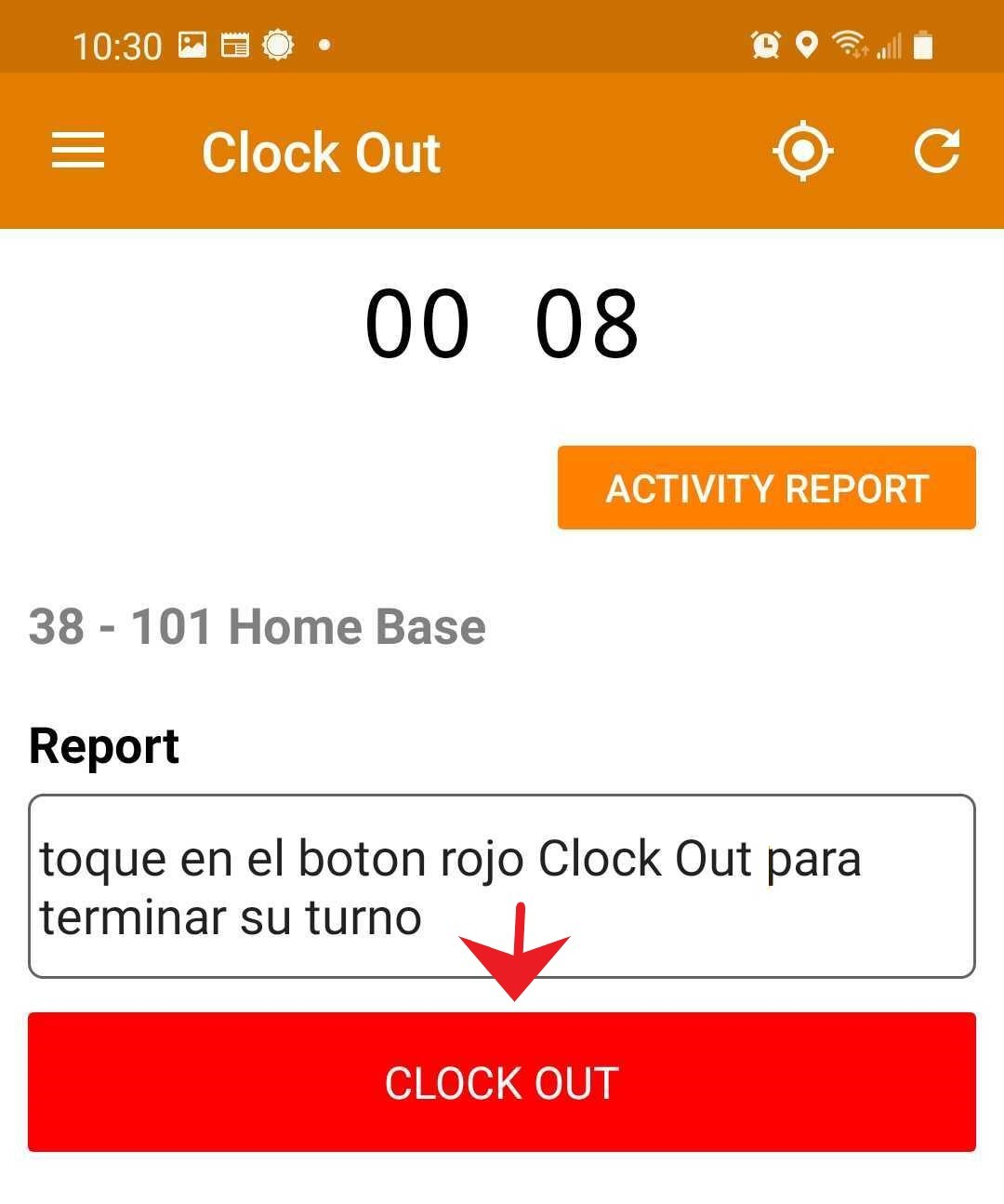 Employee Instructions for Using the VeriClock App (Spanish) - Inicie ...