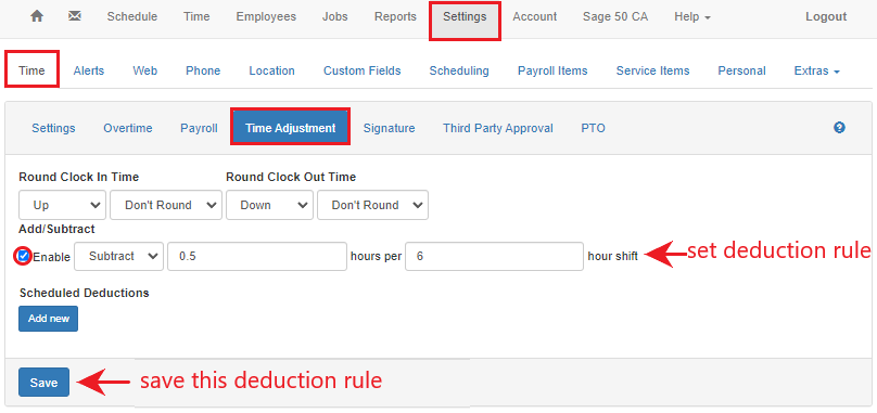Automatic & Scheduled Deductions – VeriClock