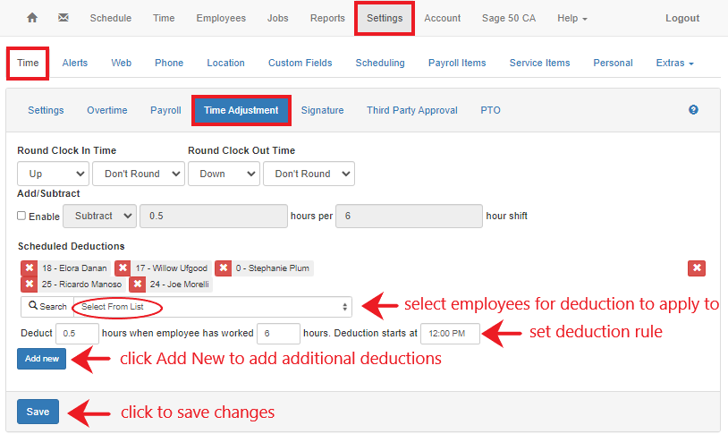 Automatic & Scheduled Deductions – VeriClock