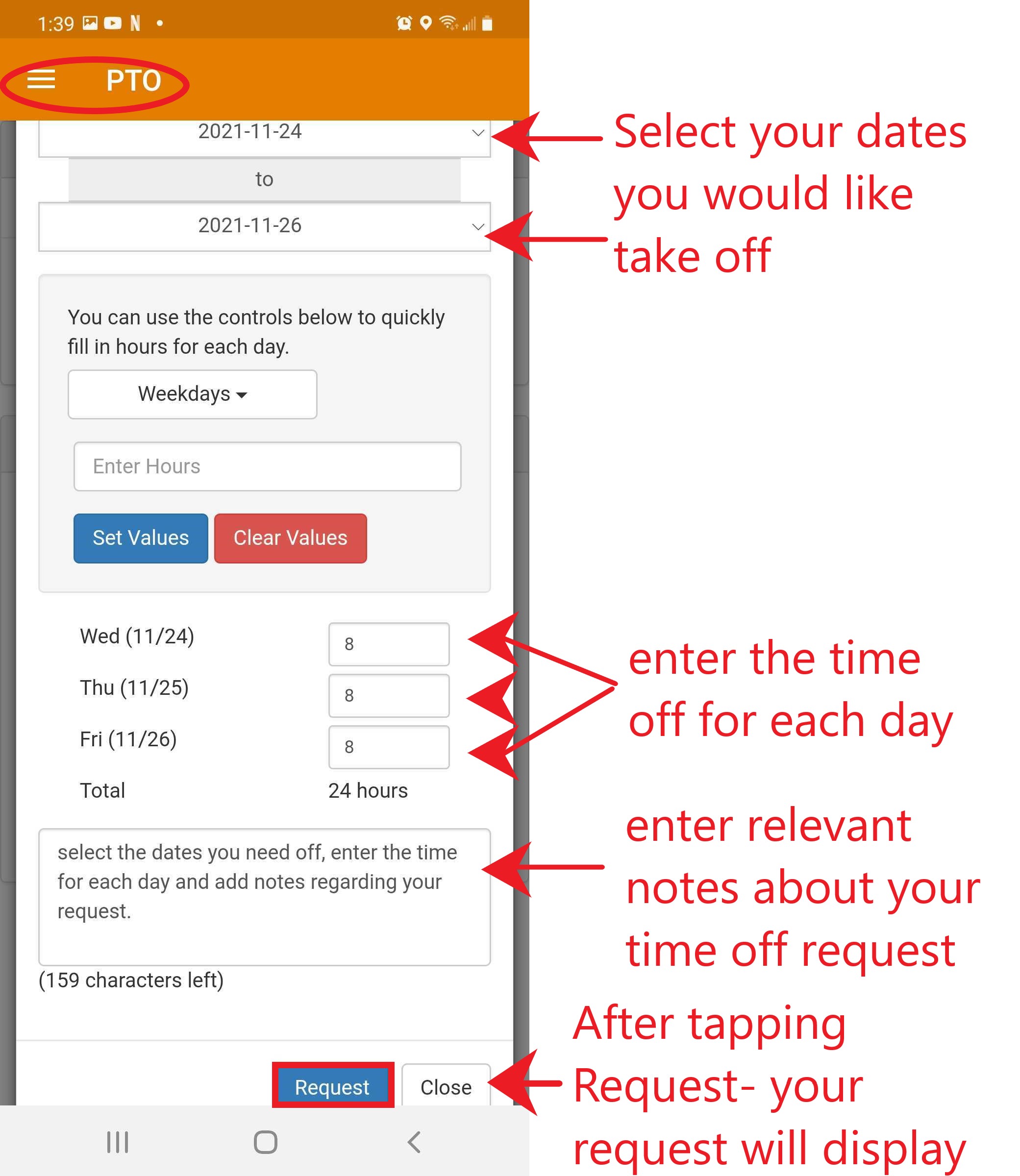 View & Request Time Off From the App - For Employees – VeriClock