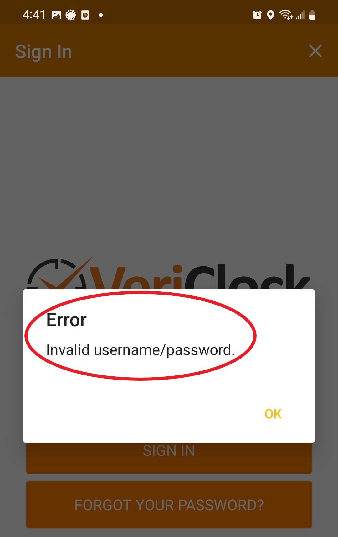 Troubleshooting Common App Errors - For Employees – VeriClock