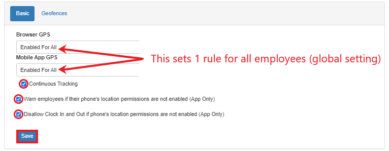 Enabling GPS Maps - Location Tracking Settings in VeriClock – VeriClock