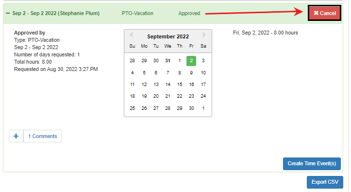 Approving PTO Requests – VeriClock